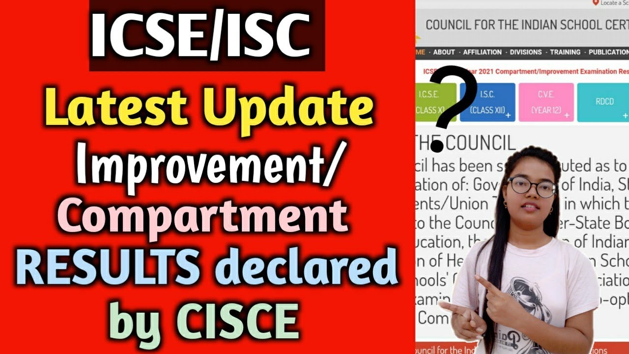 ICSE/ISC 2021 | Improvement/Compartment Results Announced by CISCE ...