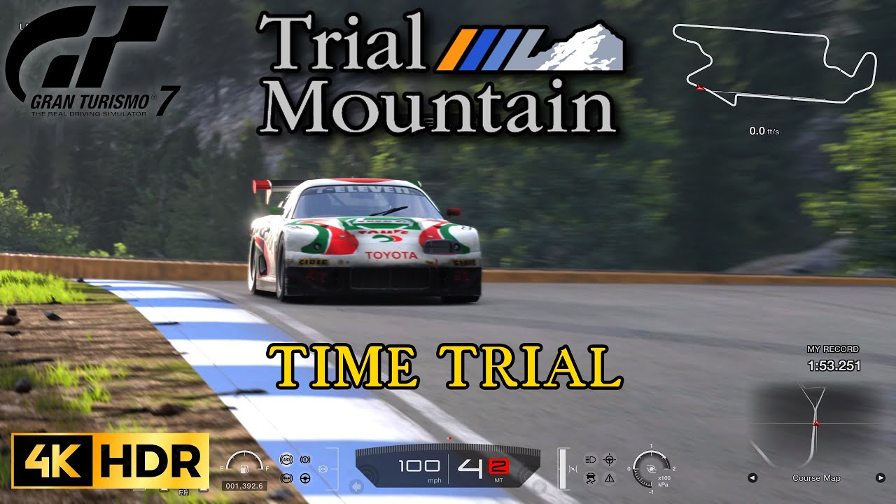 Gran Turismo 7 Online Time Trial | Trial Mountain - Supra GT500 '97 ...