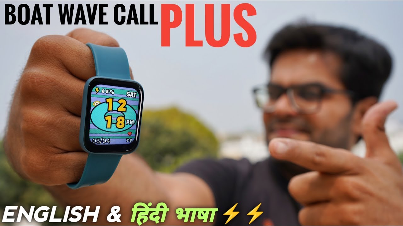 boAt Wave Call Plus Smartwatch with Bluetooth Calling and Bilingual Support Hindi and English ⚡⚡ ...
