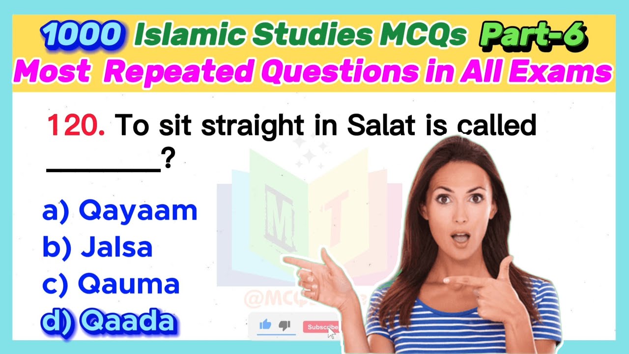 1000 Islamic Studies Mcqs | Part-6 MCQsType | Most Repeated Questions ...