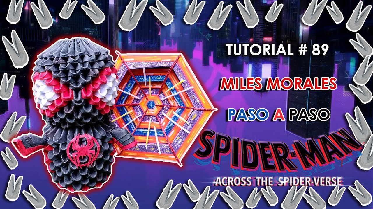 ¿Cómo hacer a MILES MORALES🕷️ en Origami3D? ️|SPIDERMAN INTO THE SPIDERVERSE🕸️|Tutorial paso a ...