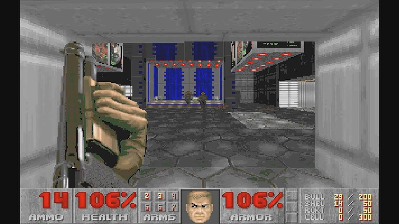 The Ultimate Doom E1M1: Hangar (100%) [DOSBox] - YouTube