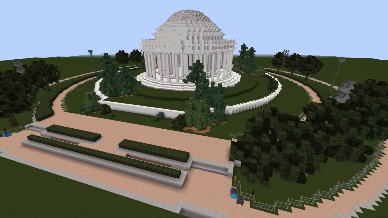 Minecraft JEFFERSON MEMORIAL - YouTube