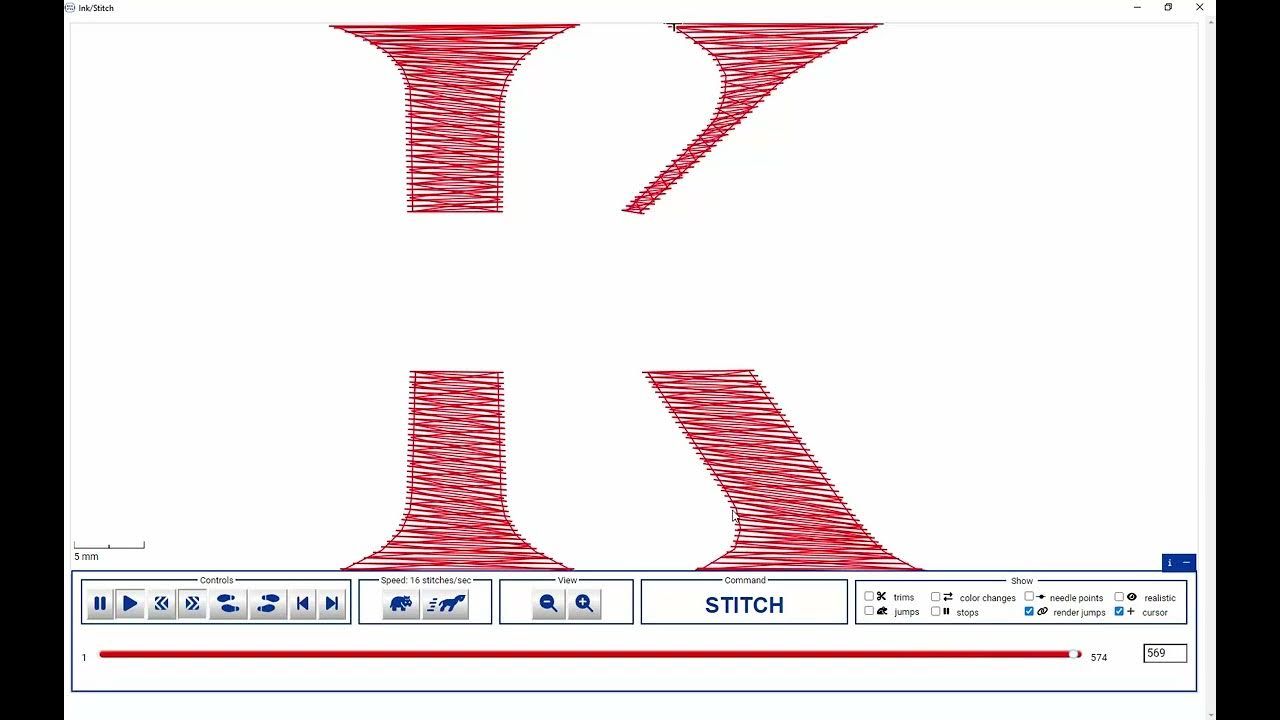 Inkscape / InkStitch - KC Fitness Logo - Design - YouTube