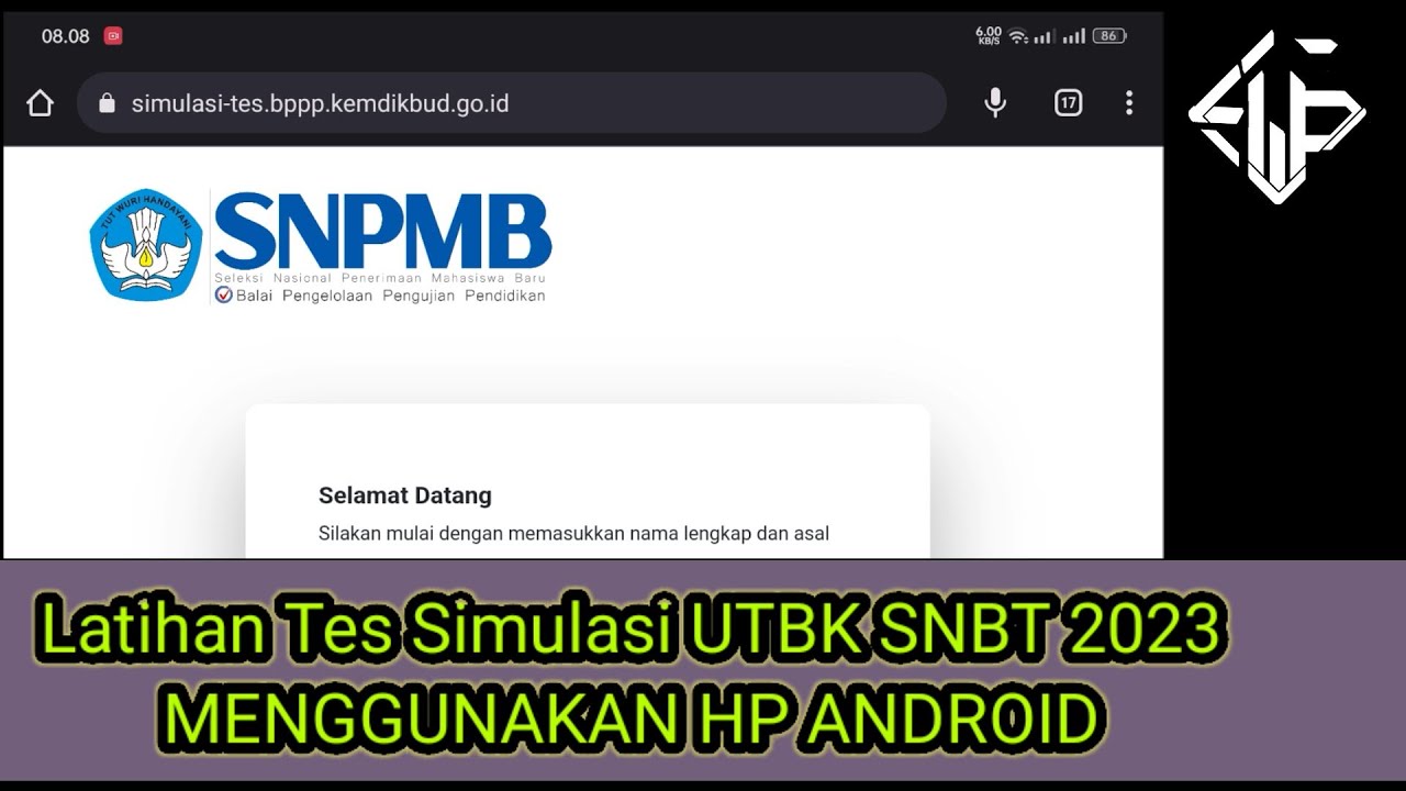LATIHAN SIMULASI TES SNBT 2023 #utbk #simulasi #kemendikbud - YouTube