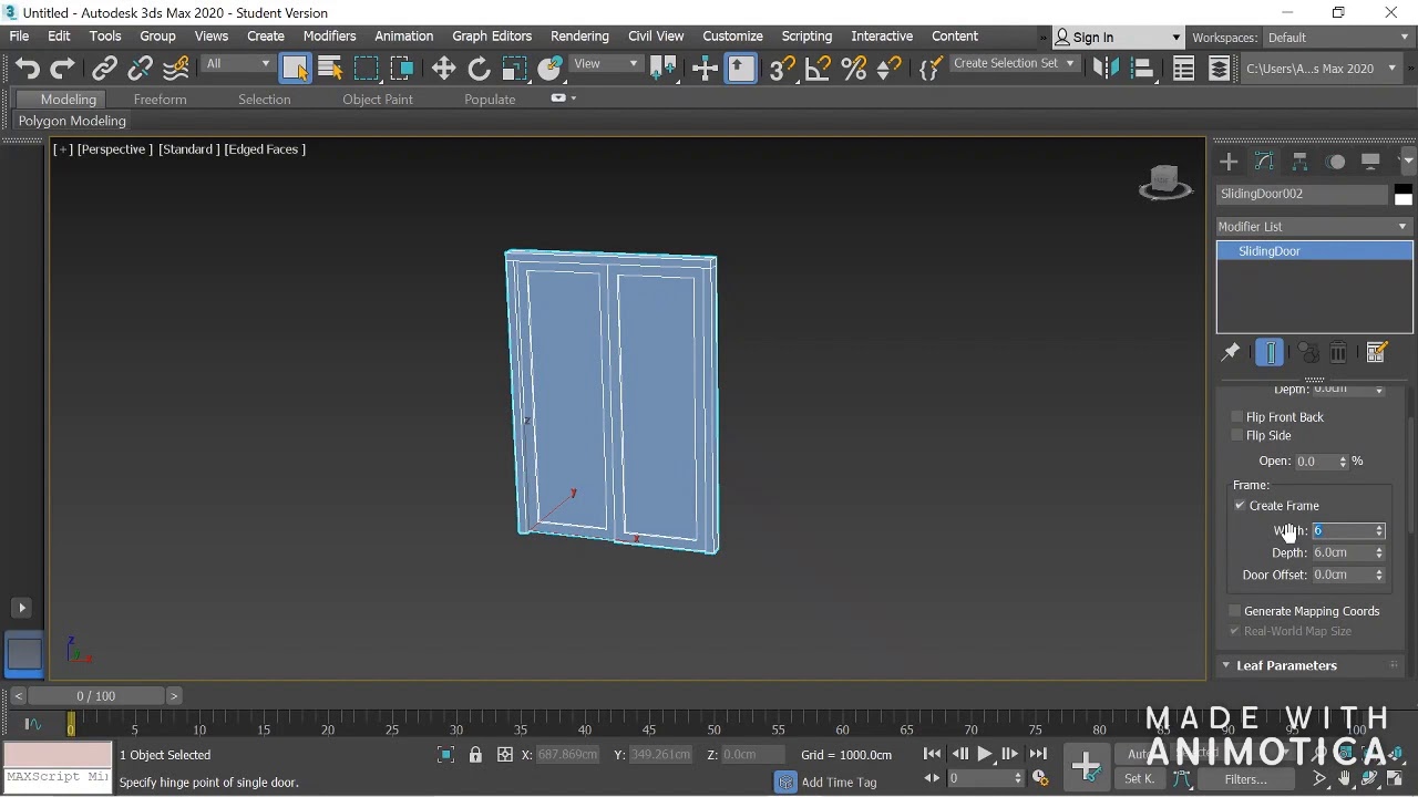 Tutorial 3DS Max Sliding Door - YouTube