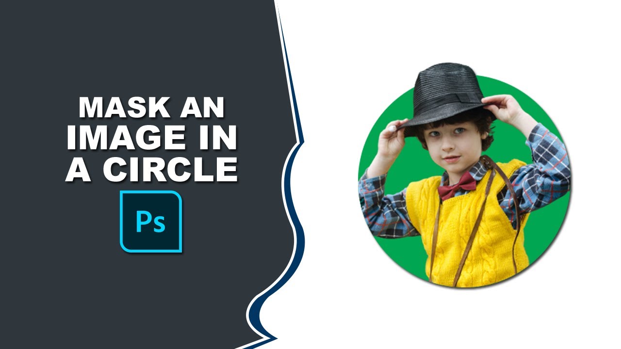 How to mask an image in a circle photoshop - YouTube