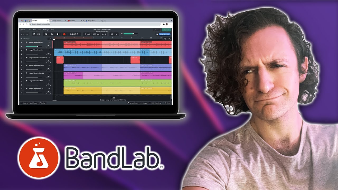 Making Music in a Browser Tab!? | Band Lab Browser DAW - YouTube