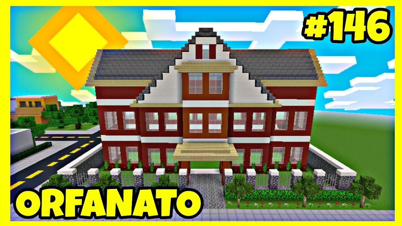 Como construir um orfanato no Minecraft! Construindo uma cidade no ...