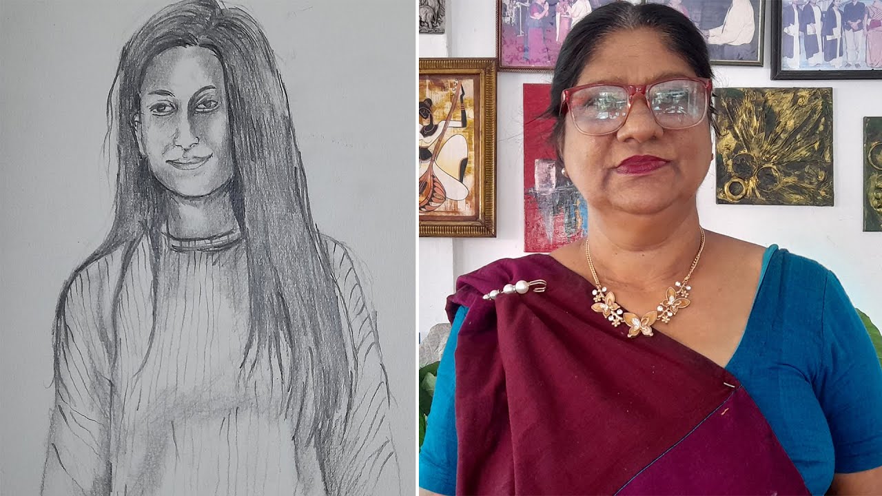 පොටෝඑකක් පන්සලෙන් අදින්නේ කෙසේද ?How to draw a photo with a pencil ...