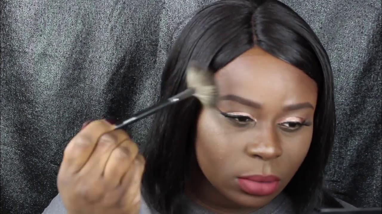 GRWM Peachy Eye Makeup Tutorial | WOC - YouTube