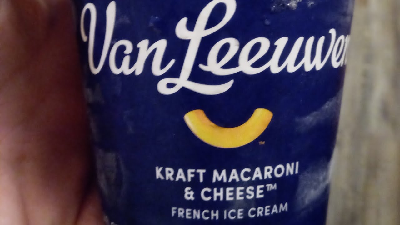 Van Leeuwen Kraft Macaroni & Cheese Ice Cream Taste Test - YouTube