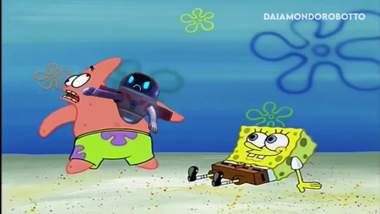PJ Robot beats up Patrick Star - YouTube