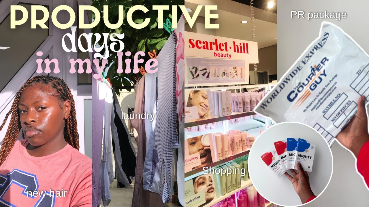 productive days in my life💌first PR package,new hair,running errands,haul - YouTube