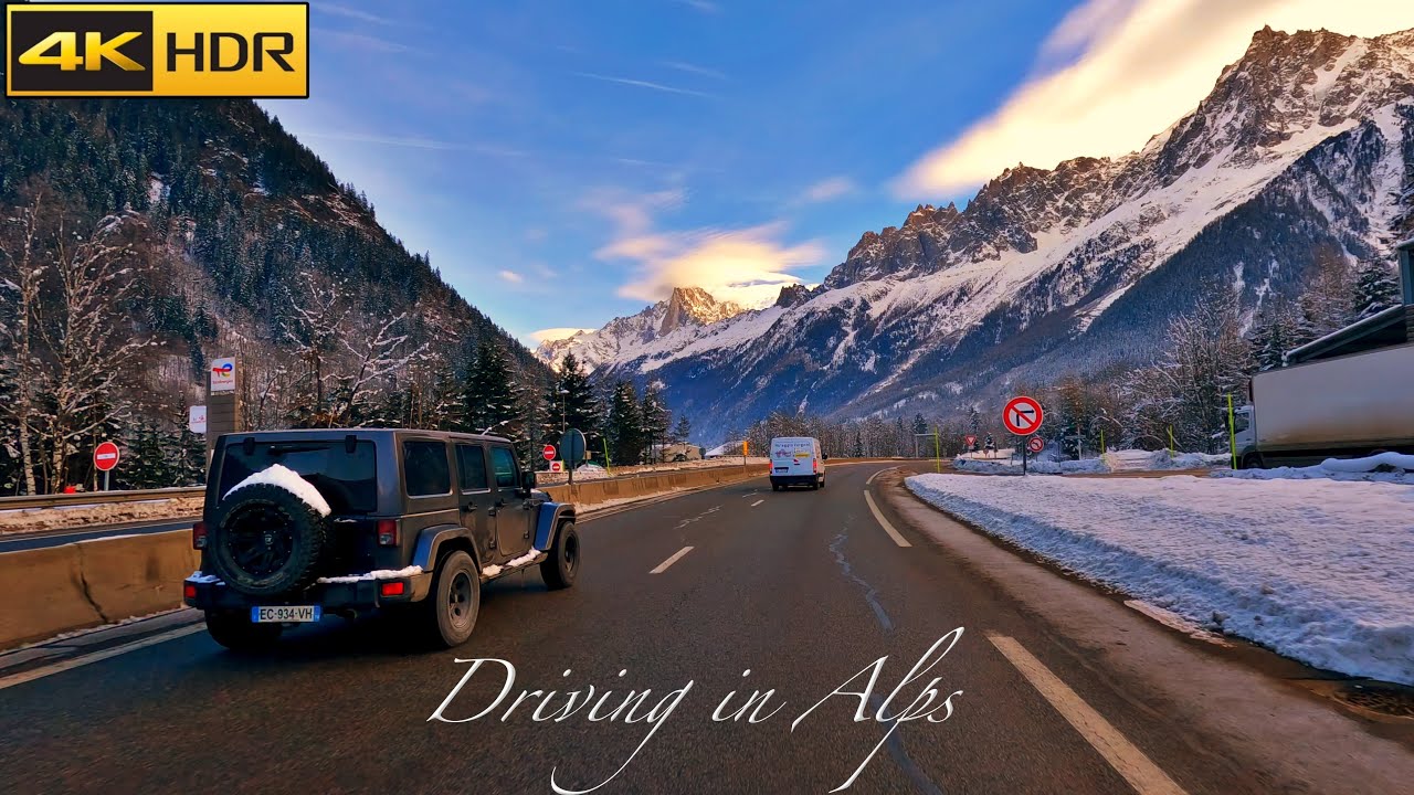 Driving Through Swiss Alps to French Alps | Driving from Chamonix to ...