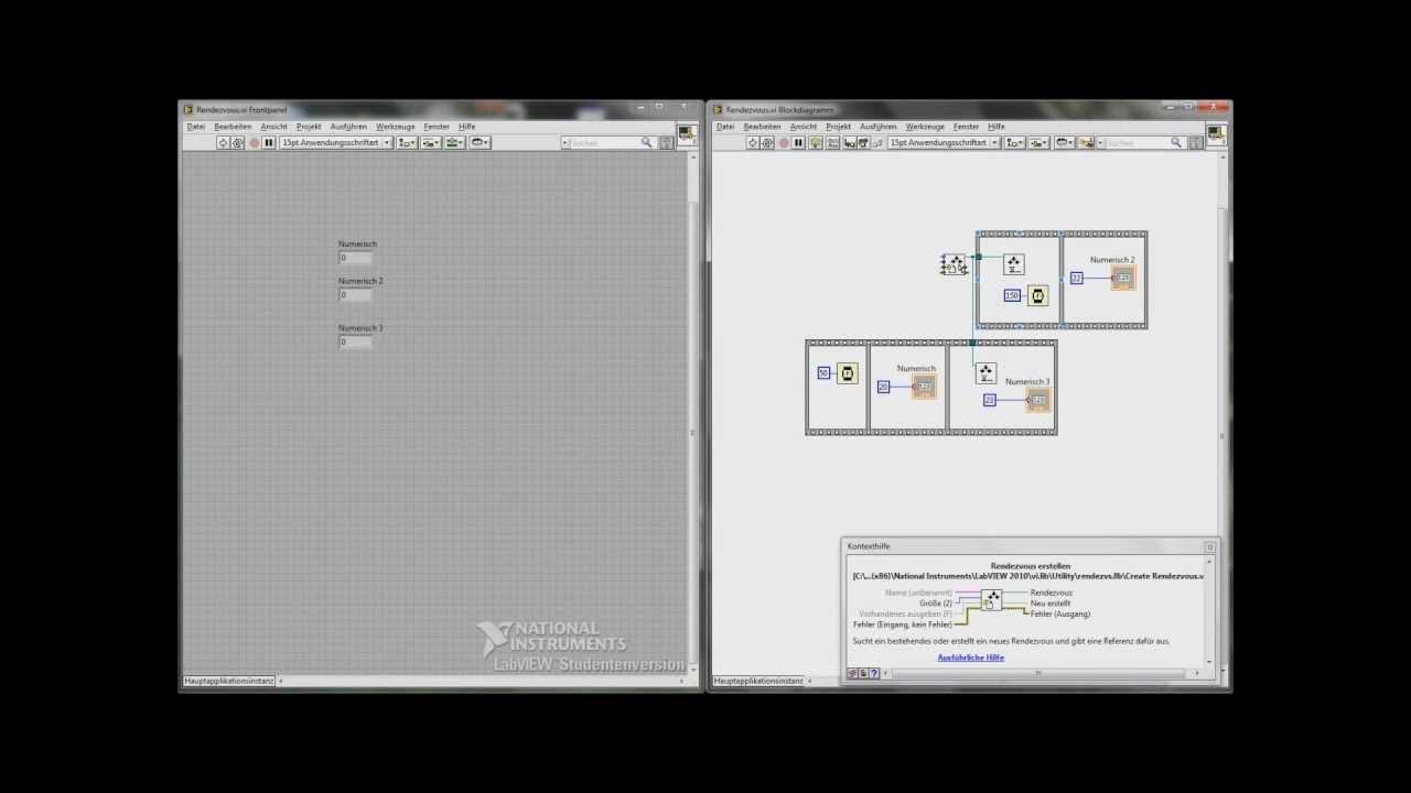 LabVIEW Tutorial#004 [Deutsch][HD] Synchronisieren Teil1/2 - YouTube