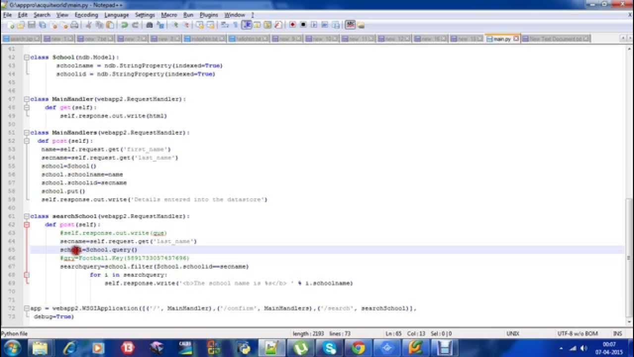 Query Google App engine datastore python tutorial - Part 2 - YouTube