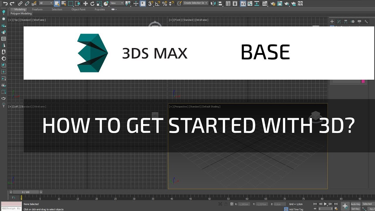 How to use 3d max - basic Interface (Part 1/2) - YouTube