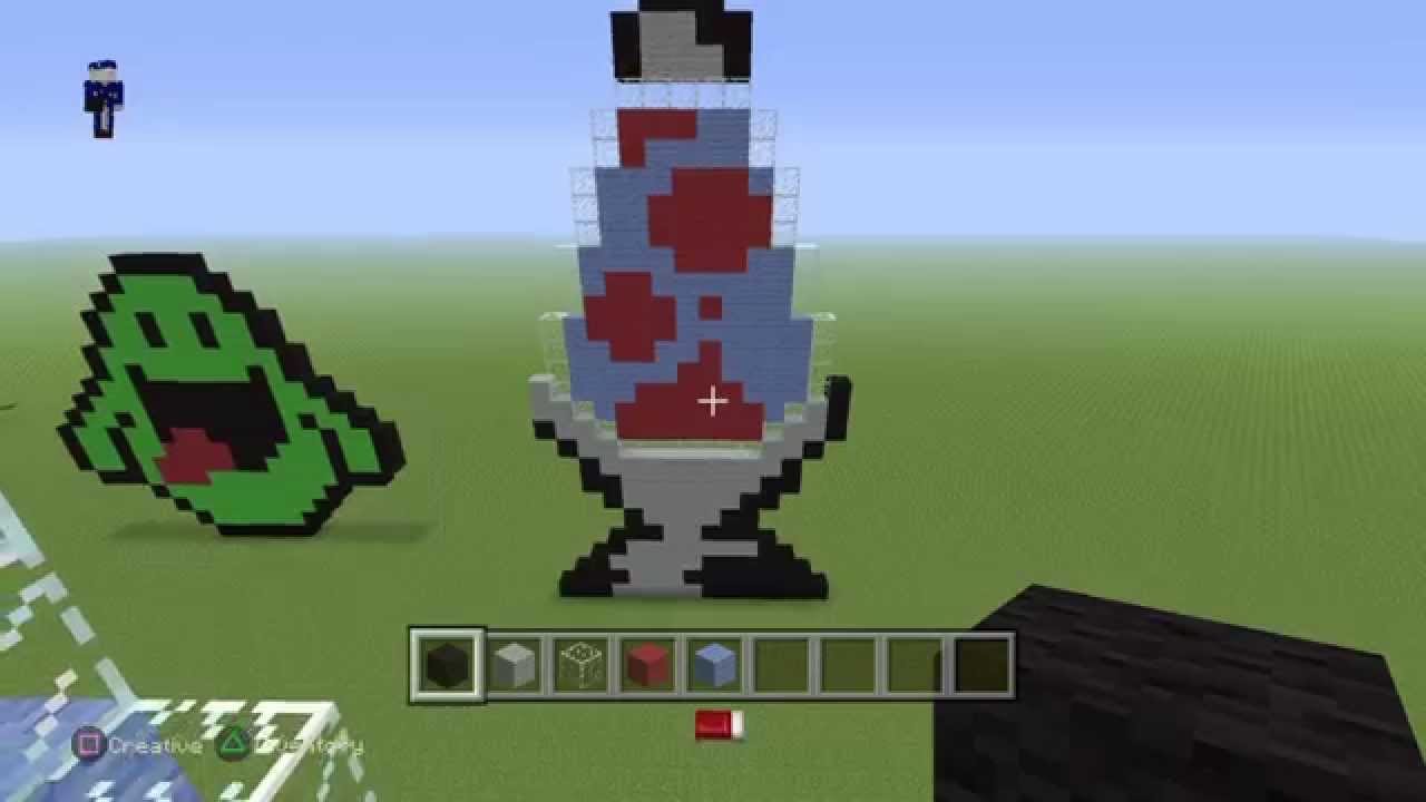 Minecraft Xbox Pixel Art Tutorial - LAVA LAMP - YouTube