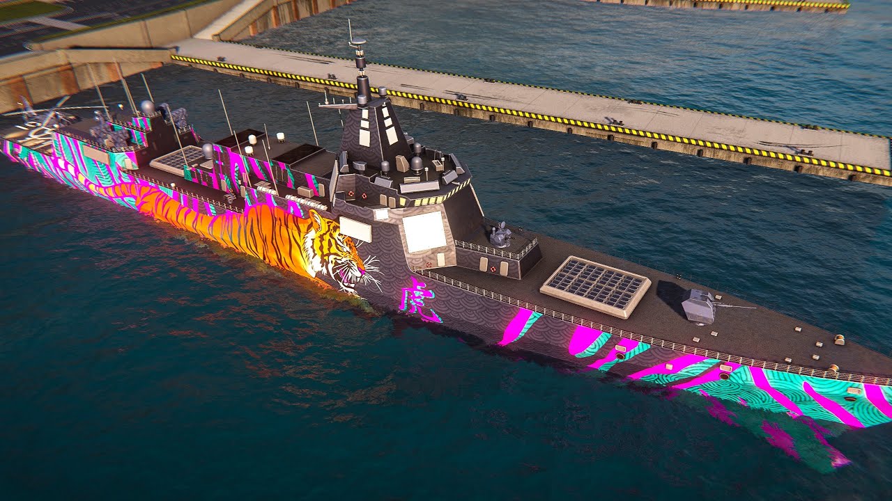 Modern Warships：CN Type 055A Special Skin Detail - YouTube