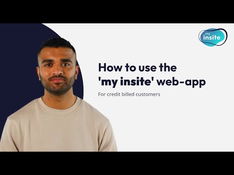 How to use 'my insite': A complete guide for credit billed customers ...
