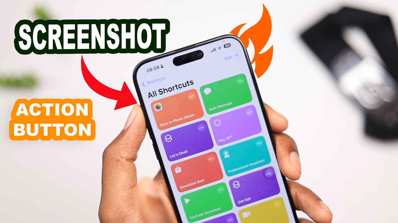 How to take Screenshots using the action button on your iPhone - YouTube