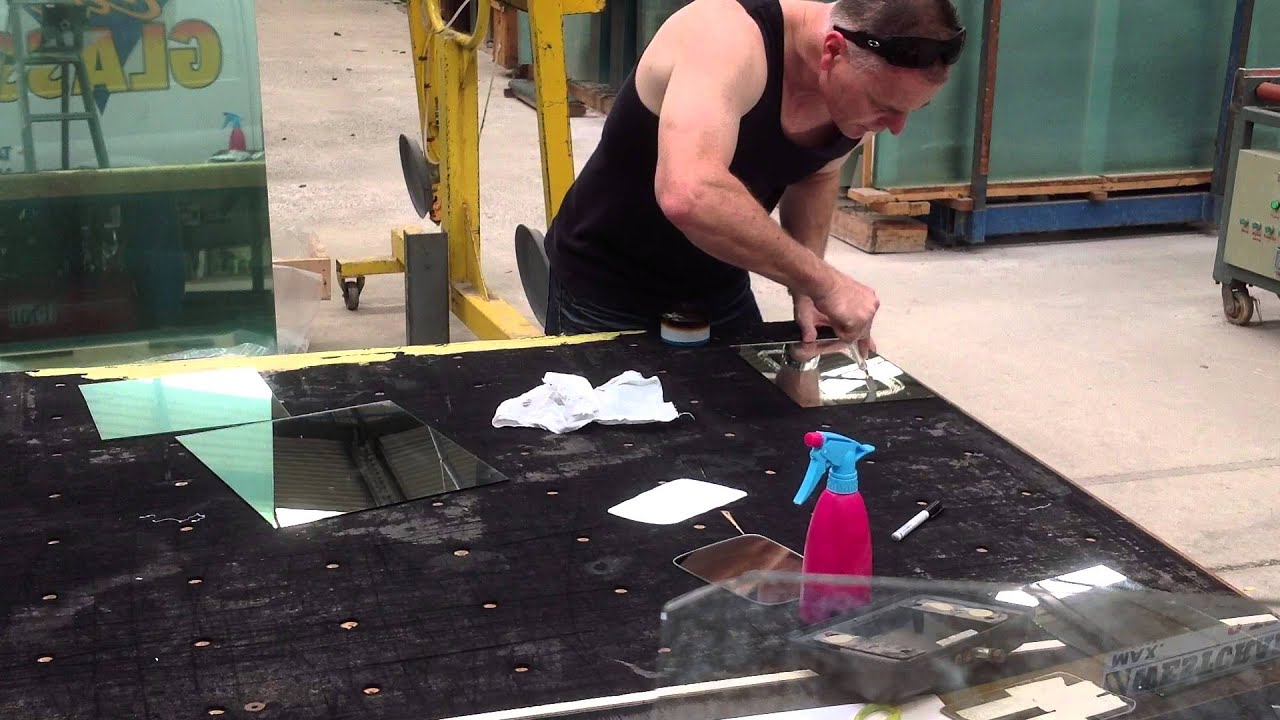 cutting a Car mirror - YouTube