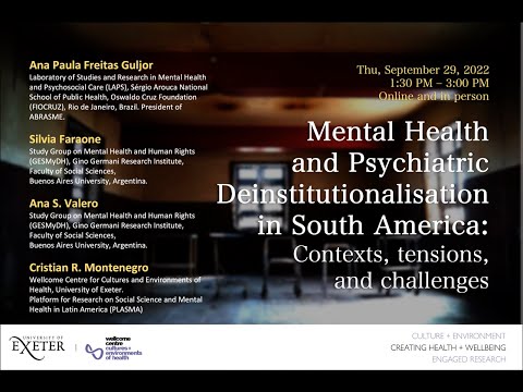 WCCEH Seminar: Mental Health & Deinstitutionalisation in South America ...