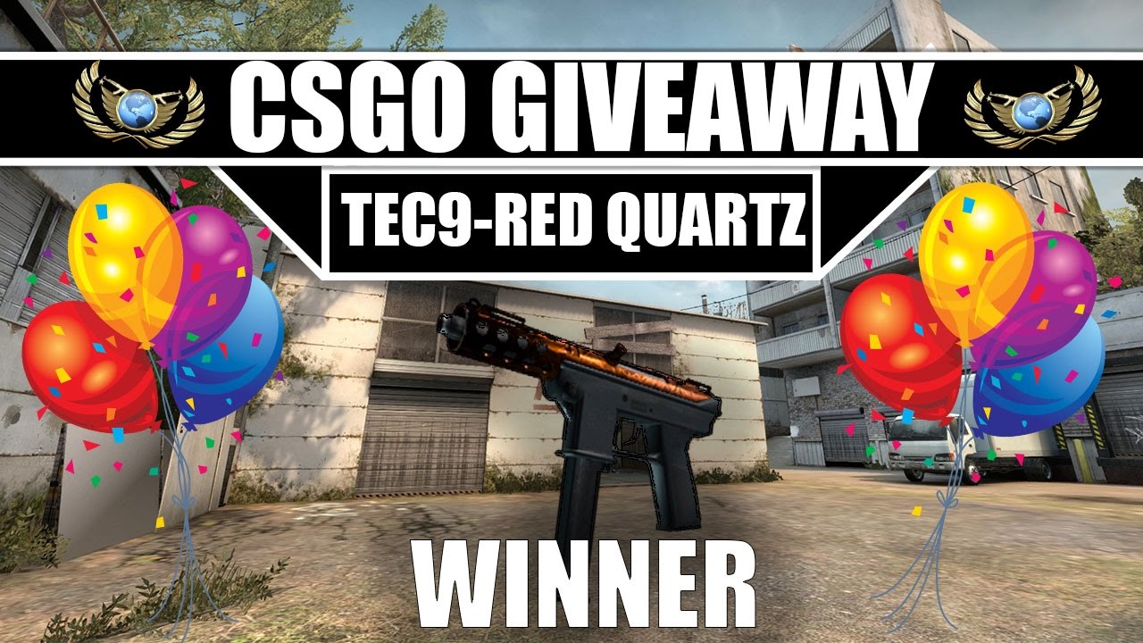 CSGO GIVEAWAY - Tec 9 Red Quartz WINNER (Closed) - YouTube
