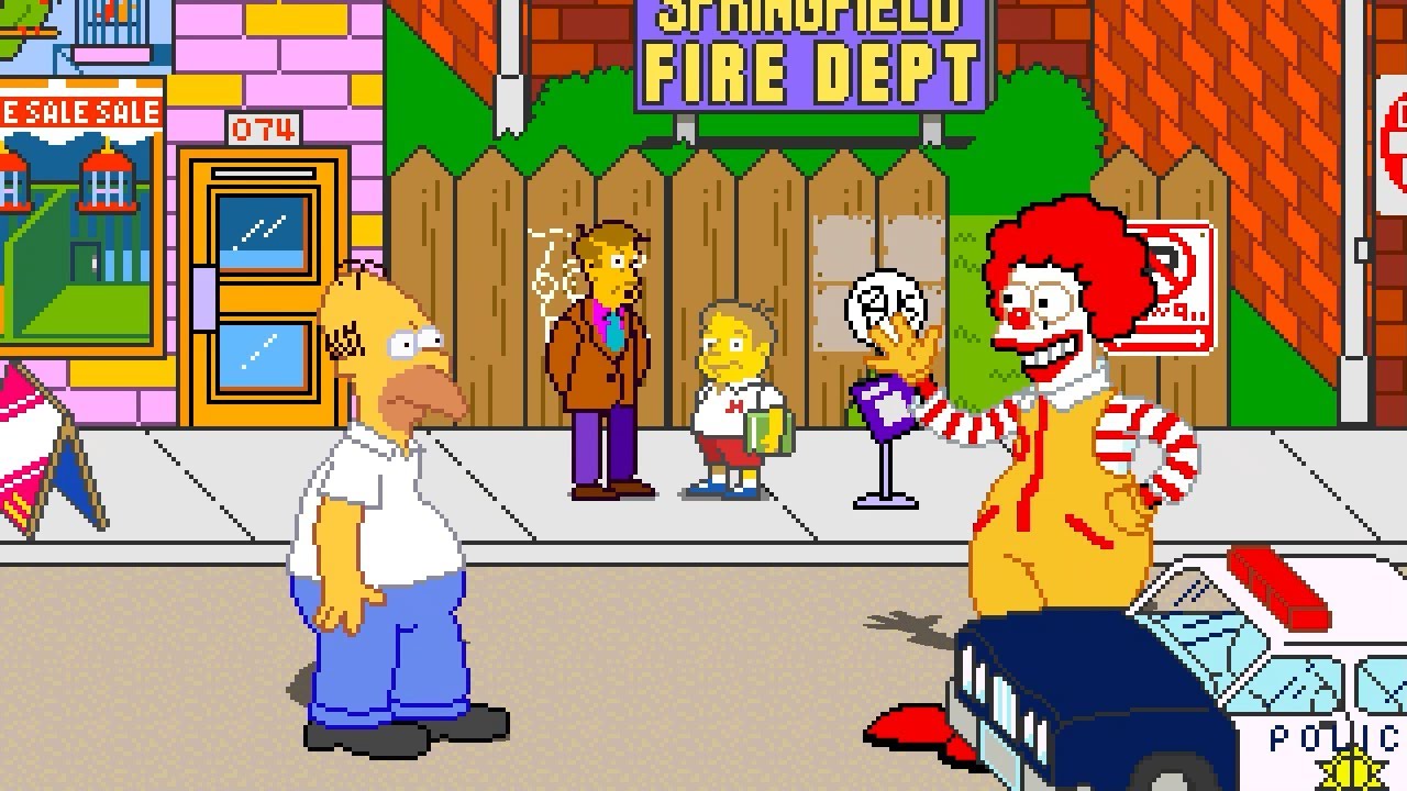 homero vs krusty problemas en springfield Fight Club Cartoon - YouTube