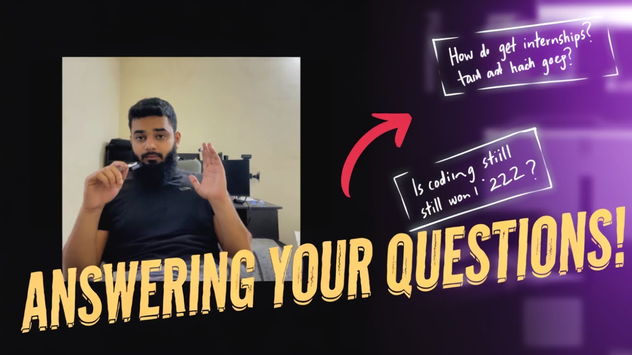 Answering Hyderabadi Tech Questions You All Asked! 🧑🏻‍💻 | Internships, Mern Stack, Coding Tips ...