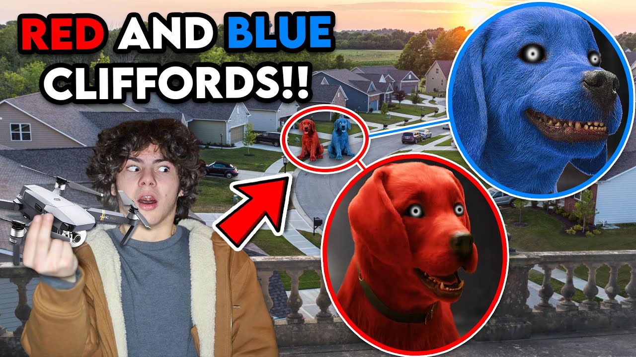 I FOUND CLIFFORD THE BIG BLUE AND RED DOGS IN REAL LIFE!! (CAUGHT ON ...
