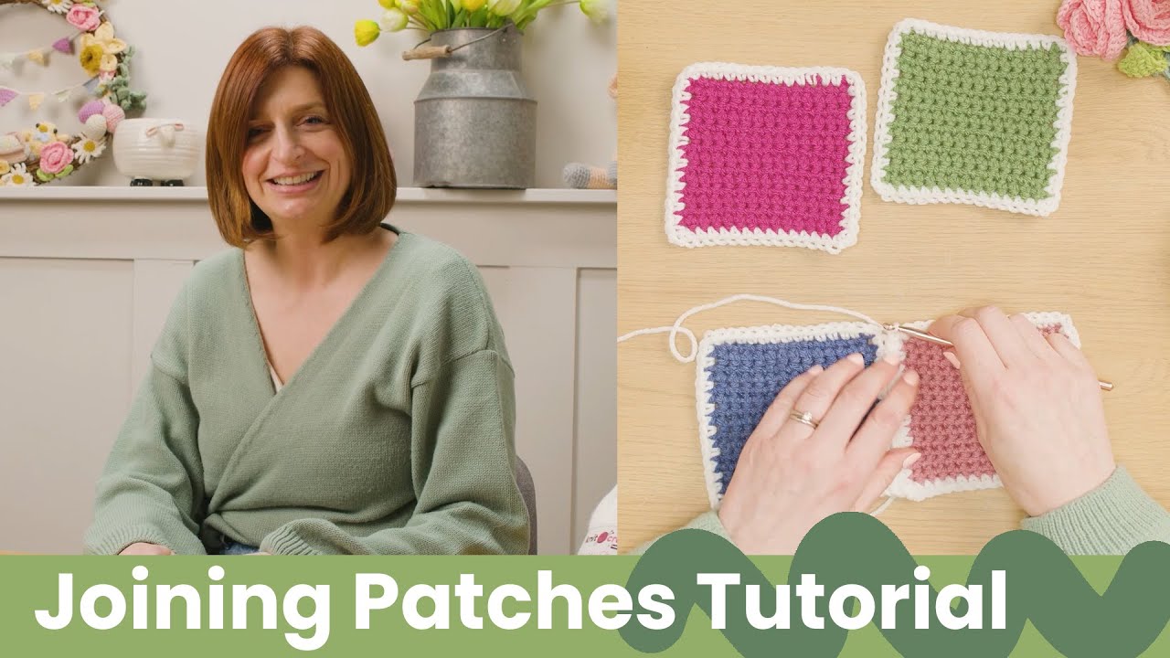 How to Join Crochet Patches | Country Cottage CAL | Hobbycraft - YouTube