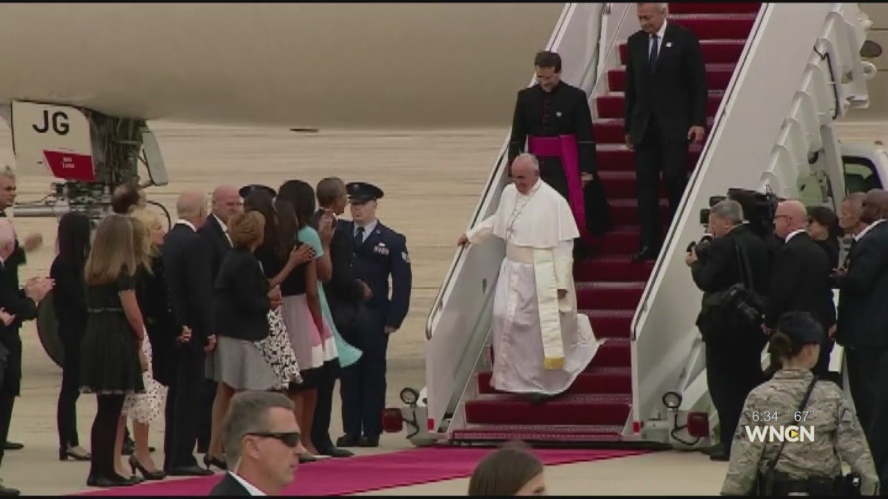 Triangle celebrates Pope Francis' arrival to the US - YouTube