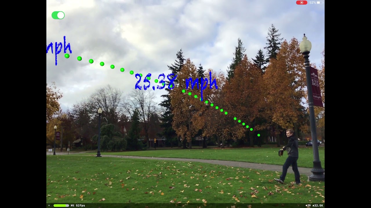 Real Time AR Hand-held Throw Tracking - YouTube