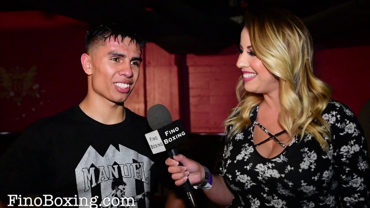 Manny Robles Jr locker room interview post fight win - YouTube