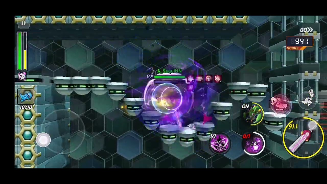 Rockman X dive Evento: Network Guardian modo desafio Rango S con Gore ...