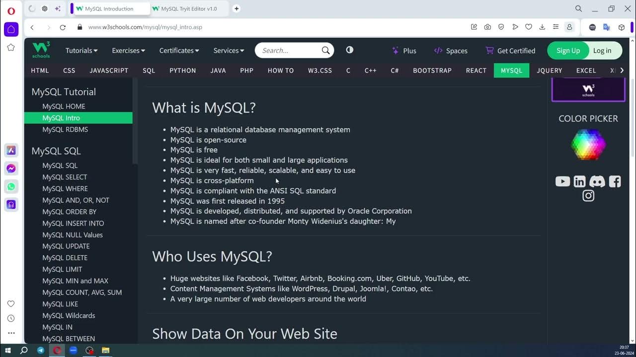 Mysql Reading-1 - YouTube
