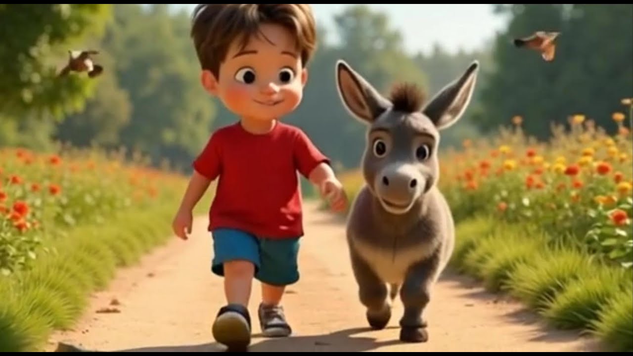 Jerry Had a Little Donkey Song | Nursery Rhymes - YouTube