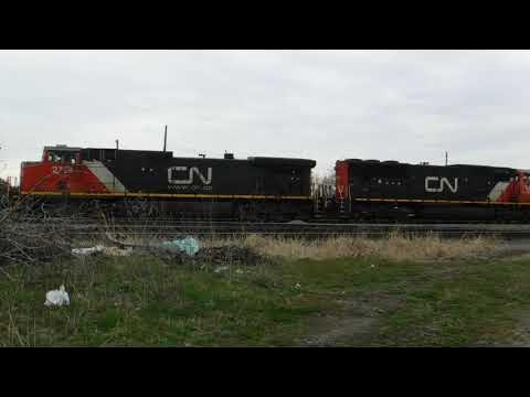 CN 5650 and CN 2718 again at Milwaukee Junction in Detroit, MI - YouTube