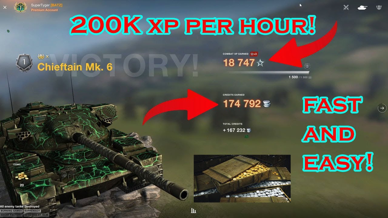 Do THIS To Earn INFINTE Credits and XP FAST in WoTB [2023] - YouTube