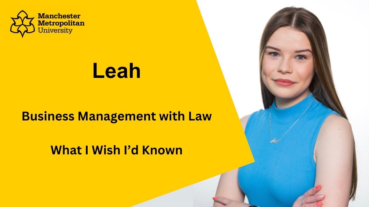 Meet Leah - What I wish I had Known Before Studying at Manchester Met ...