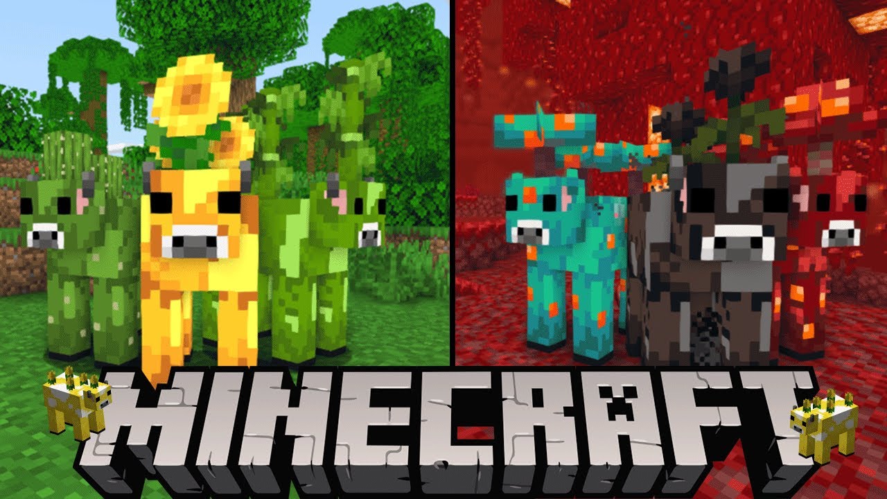 👉 10 NUEVOS MOOBLOOMS que NECESITA MINECRAFT 1.17 🌻 - YouTube