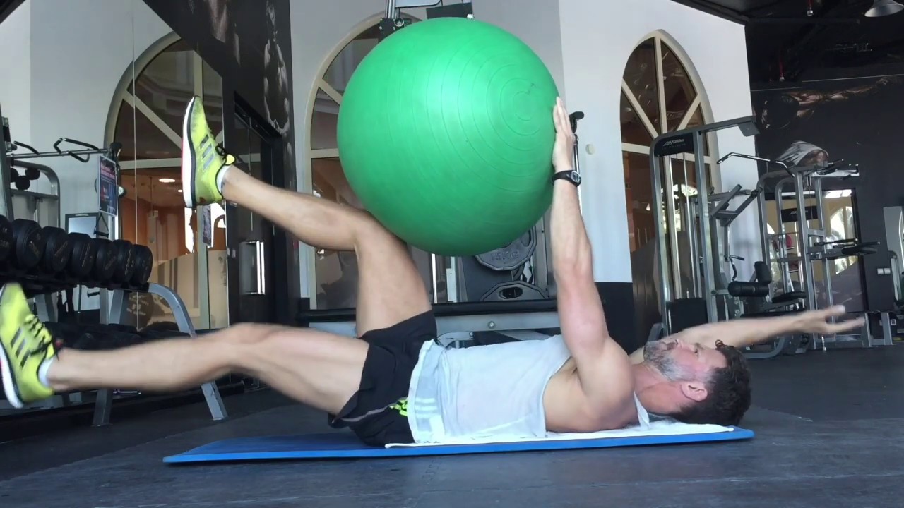 Swissball core routine - YouTube