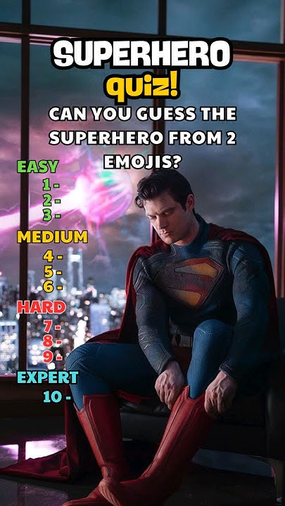 Guess the Superhero by 2 emojis! Marvel & DC Superheroes Quiz #quiz # ...
