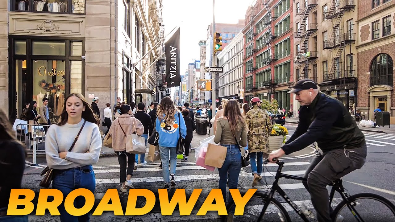 Walking NYC : Broadway from Times Square to South Ferry (October 2021 ...