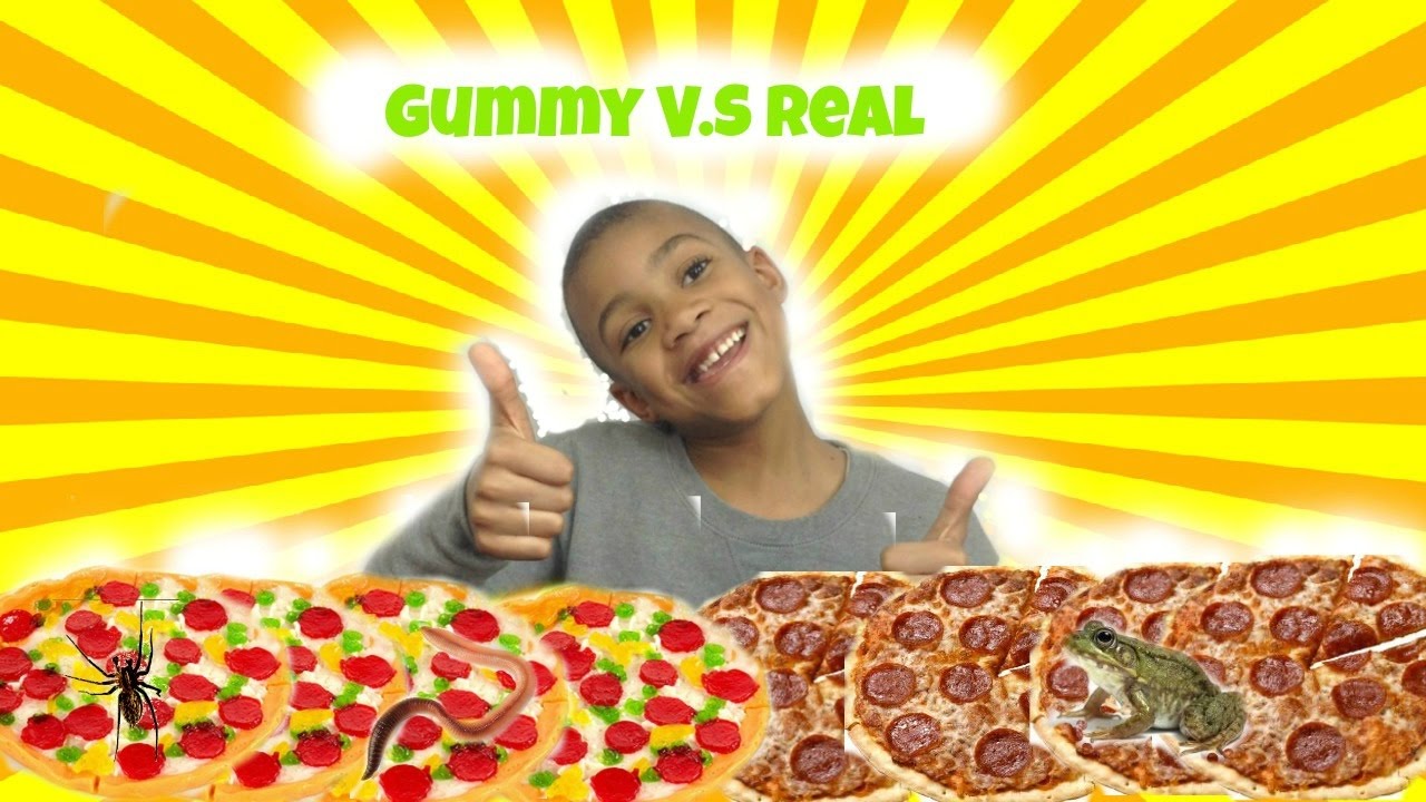 GUMMY VS REAL(Gummy V.S Real Food Challenge) - YouTube