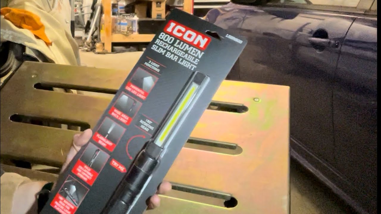 Harbor Freight Icon 800 Lumen Rechargeable Slim Bar Light Unboxing and ...