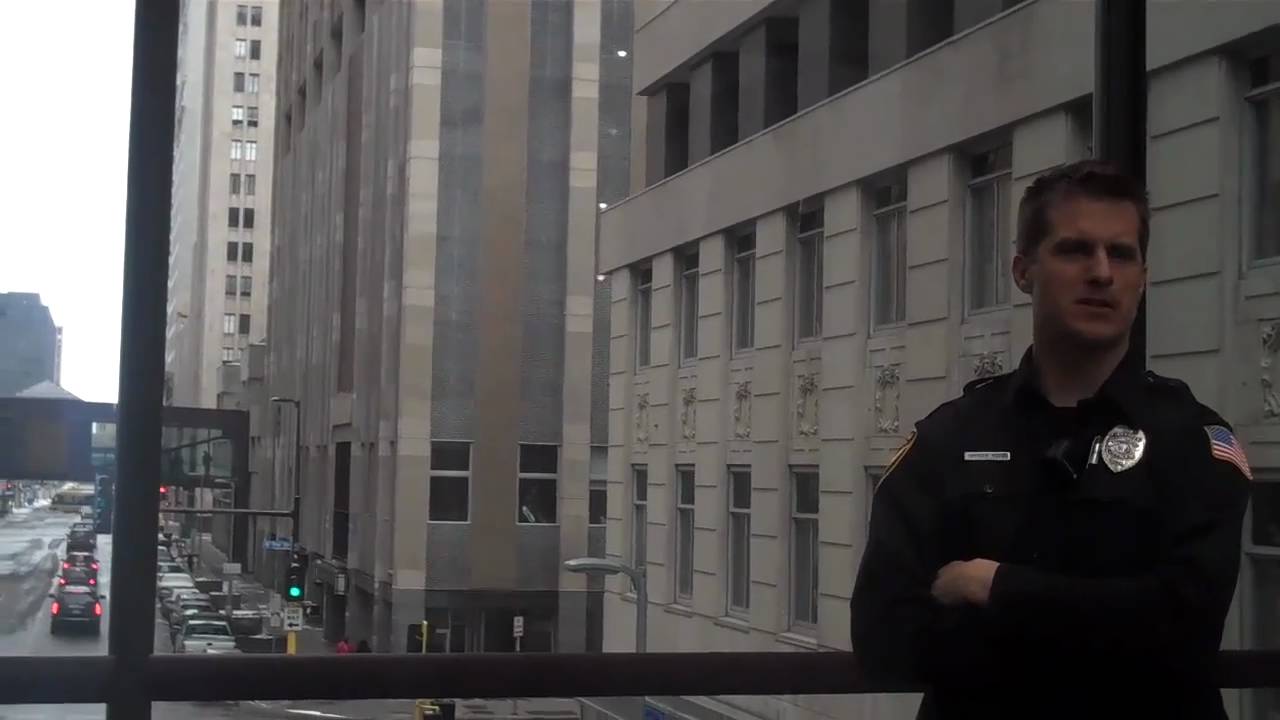 Security Guard Fail! Canada is backwards IDS Center - Minneapolis - YouTube