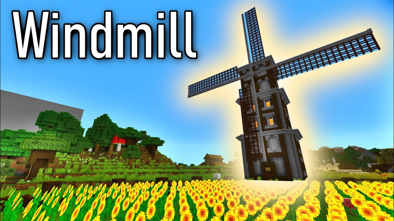 I built a Windmill in Survival Minecraft! - YouTube